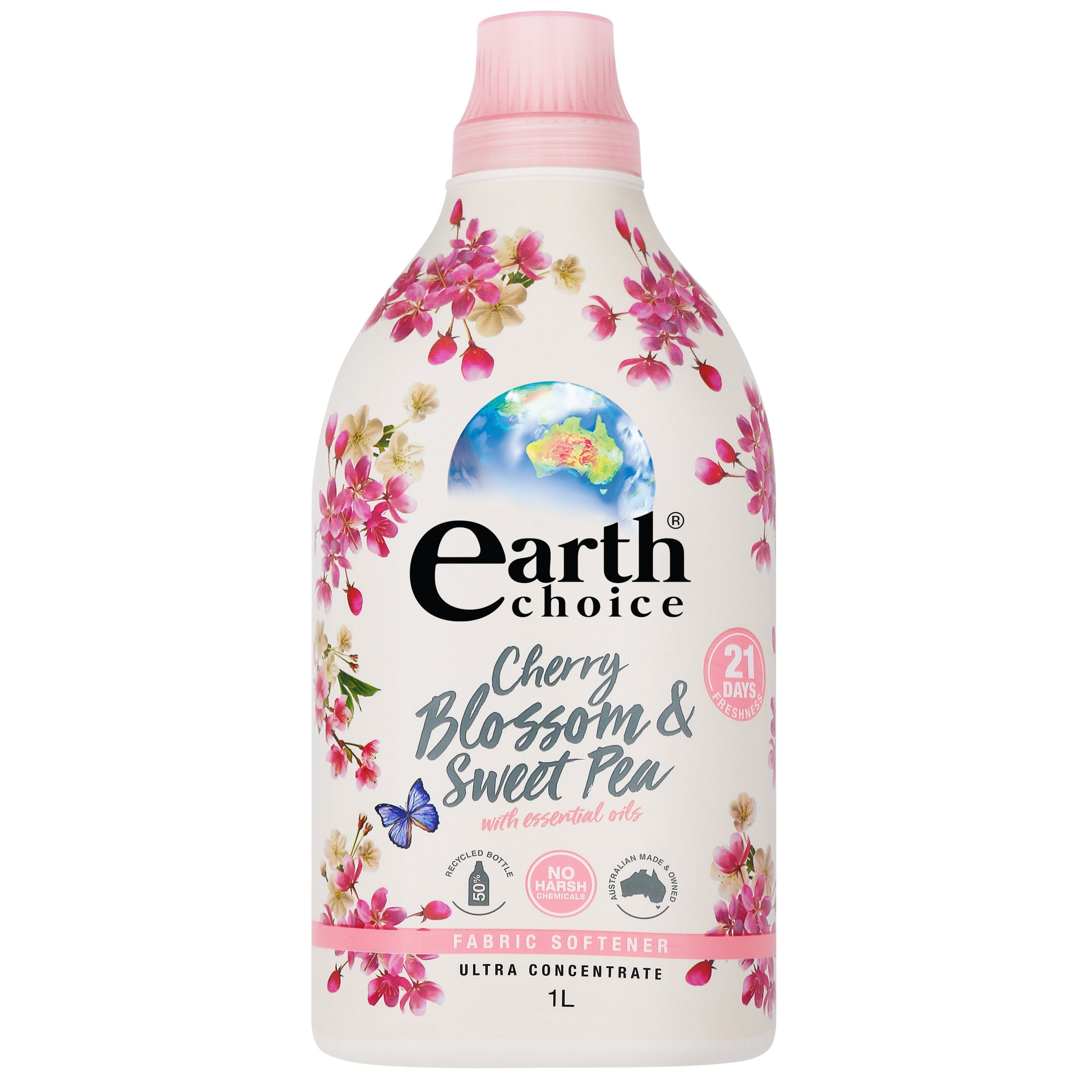 Earth Choice Fabric Softener Cherry Blossom 1L - Bruthe Enterprises